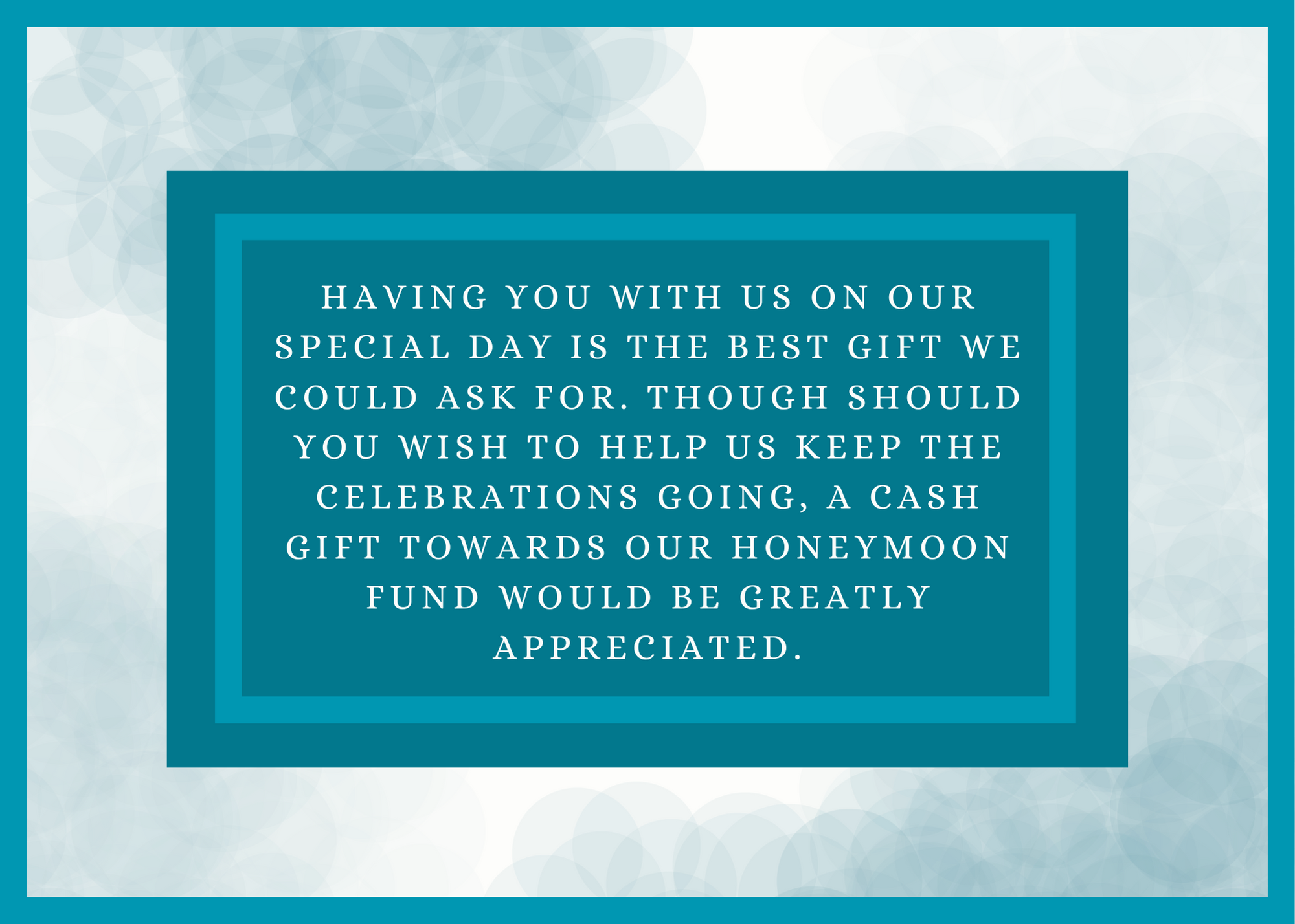 Wedding Invitation Wording Examples Asking For Money Gift Card Wording