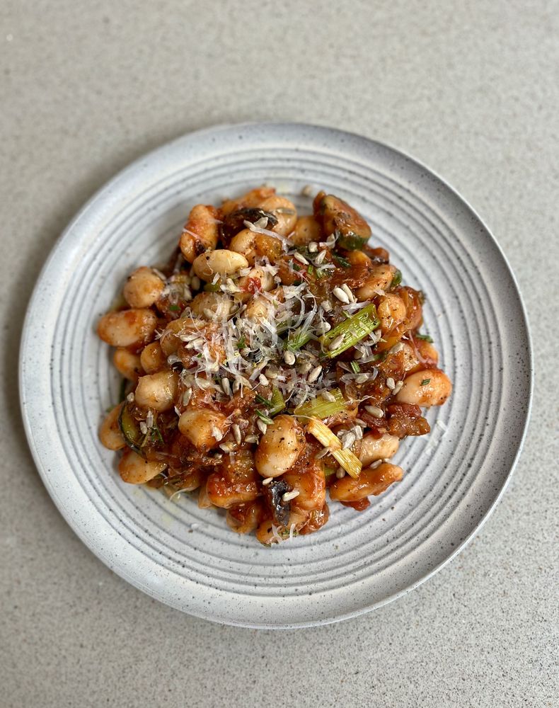 Butter Bean, Vegetable and Tomato Bake